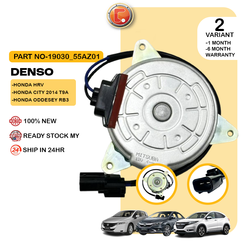 ORIGINAL HONDA RADIATOR FAN MOTOR MITSUBA HONDA HRV CITY GM6 T9A 2014-2021 ODDESEY RB3 MADE IN ...