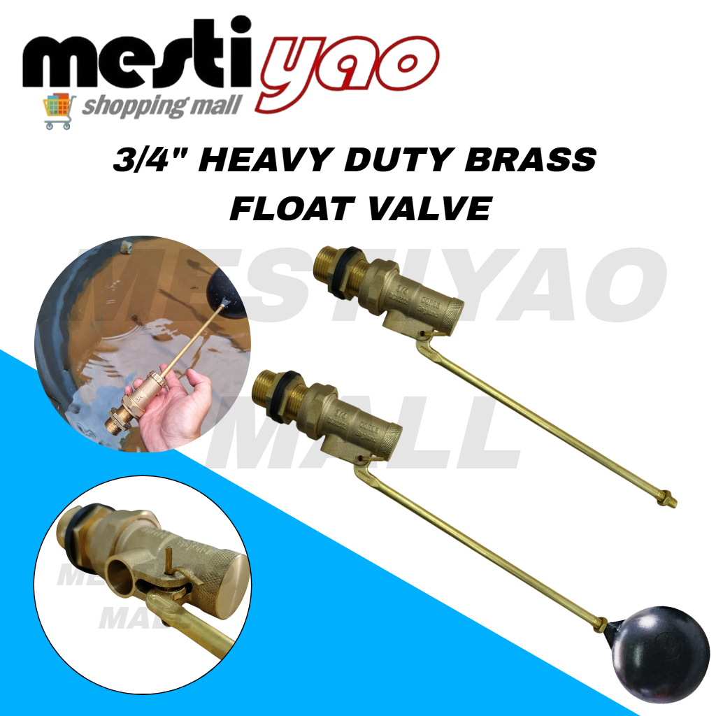 3/4” Corsa Heavy Duty Brass Float Valve/Batang Bola Tangki Tembaga ...