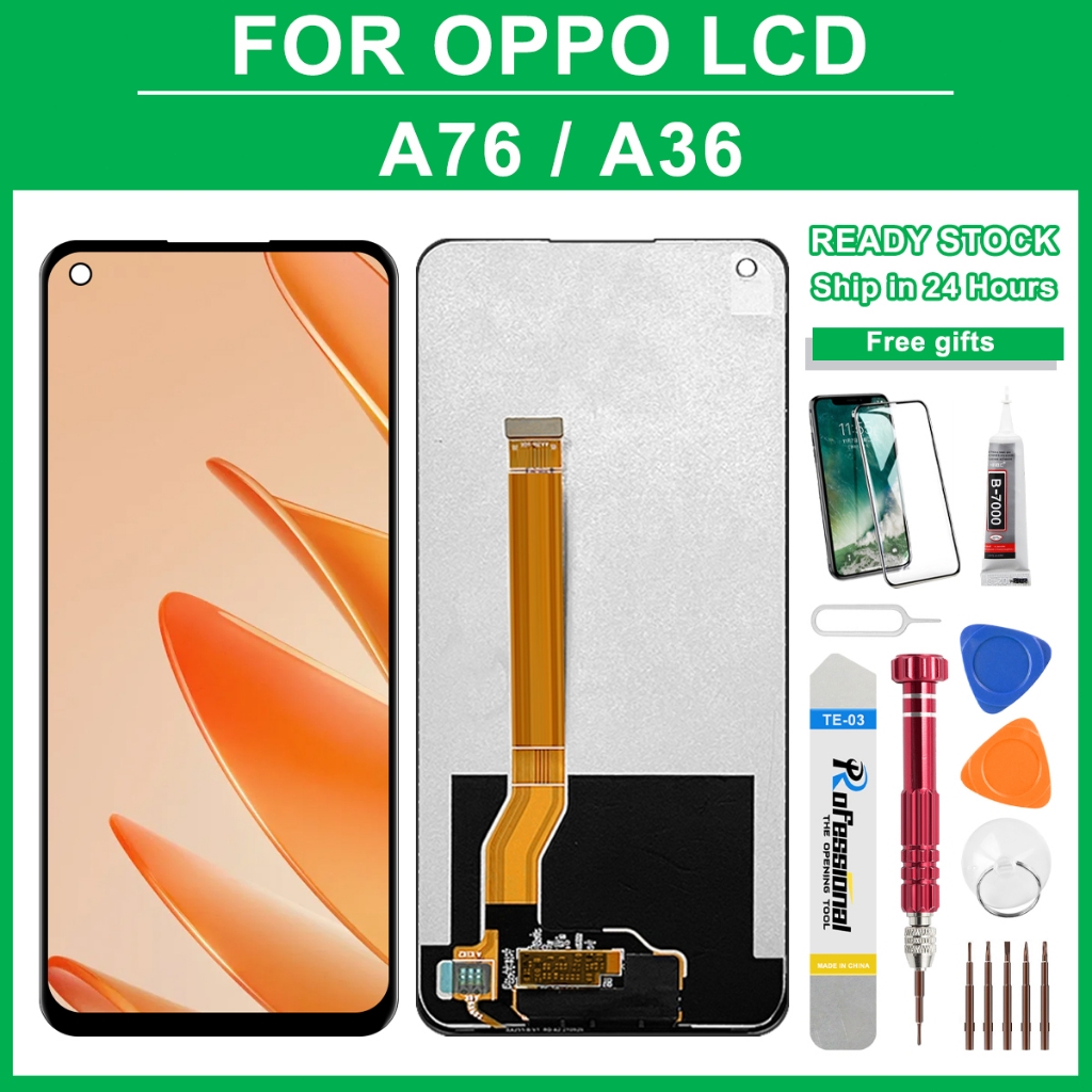 ORI LCD FOR OPPO A76 / A36 Touch screen digitizer | Shopee Malaysia