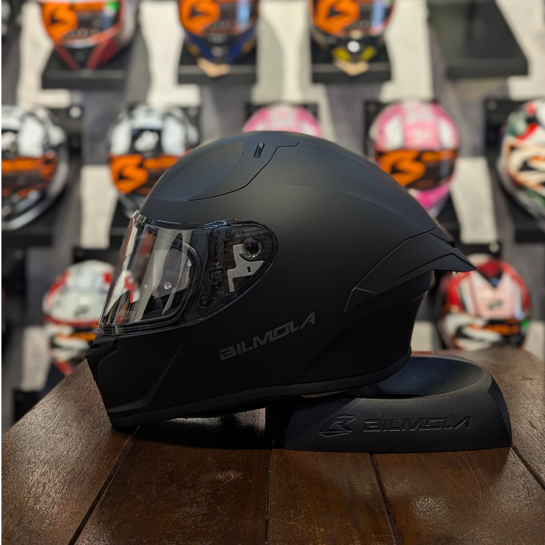 BILMOLA Helmet RAPID RSLT-PLAIN BLACK MATTE | Shopee Malaysia