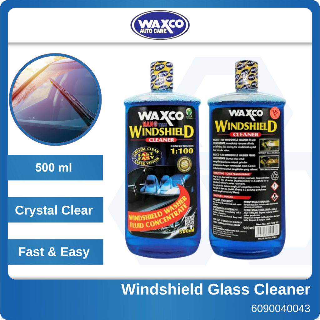 Waxco Windshield Cleaner 500 ml | Shopee Malaysia