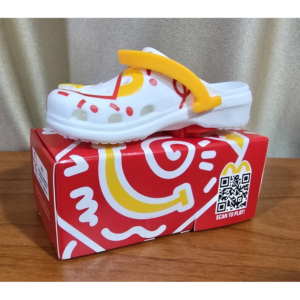Mcdonalds Happy Meal Scribbles Happy Meal Smile Crocs Toy (Red/White ...