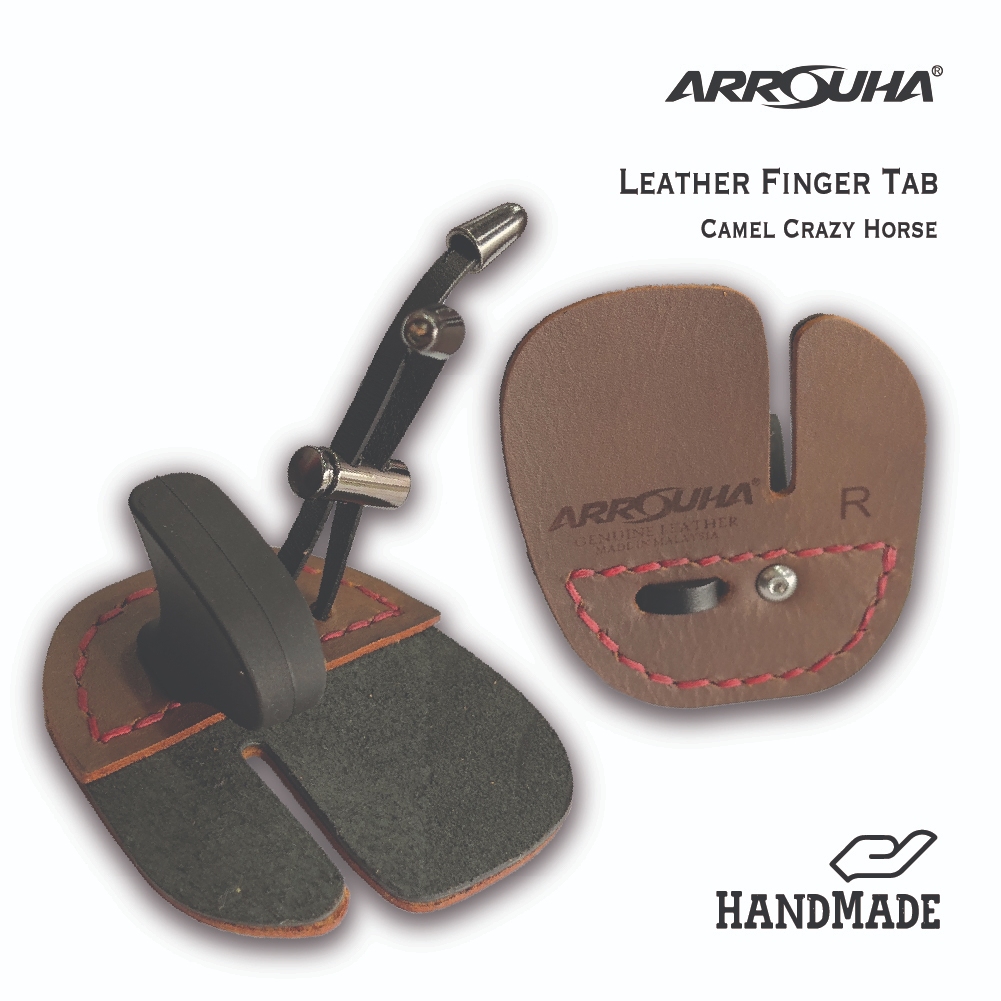 Arrouha Pelapik Jari Kulit Asli Memanah Tradisional Finger Tab | Shopee ...
