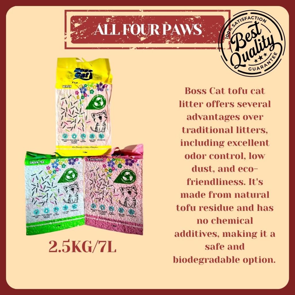 BOSS CAT TOFU CAT LITTER/PASIR KUCING 7L | Shopee Malaysia