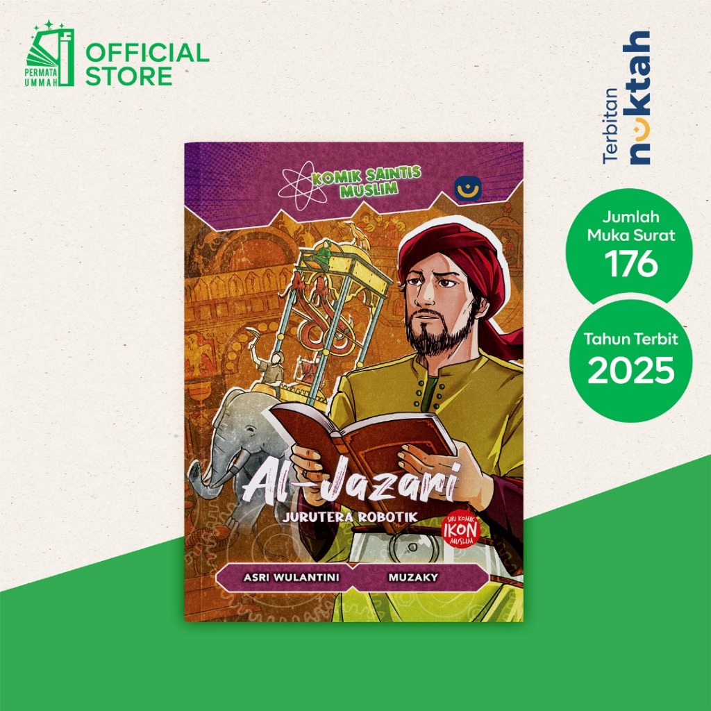 Komik Saintis Muslim: Al-Jazari – Jurutera Robotik Terbitan Nuktah Tahun 2025 | Shopee Malaysia