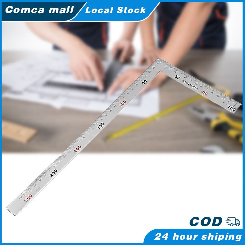Thickened Stainless Steel Angle Ruler / Stainless Steel L Shape Ruler ...