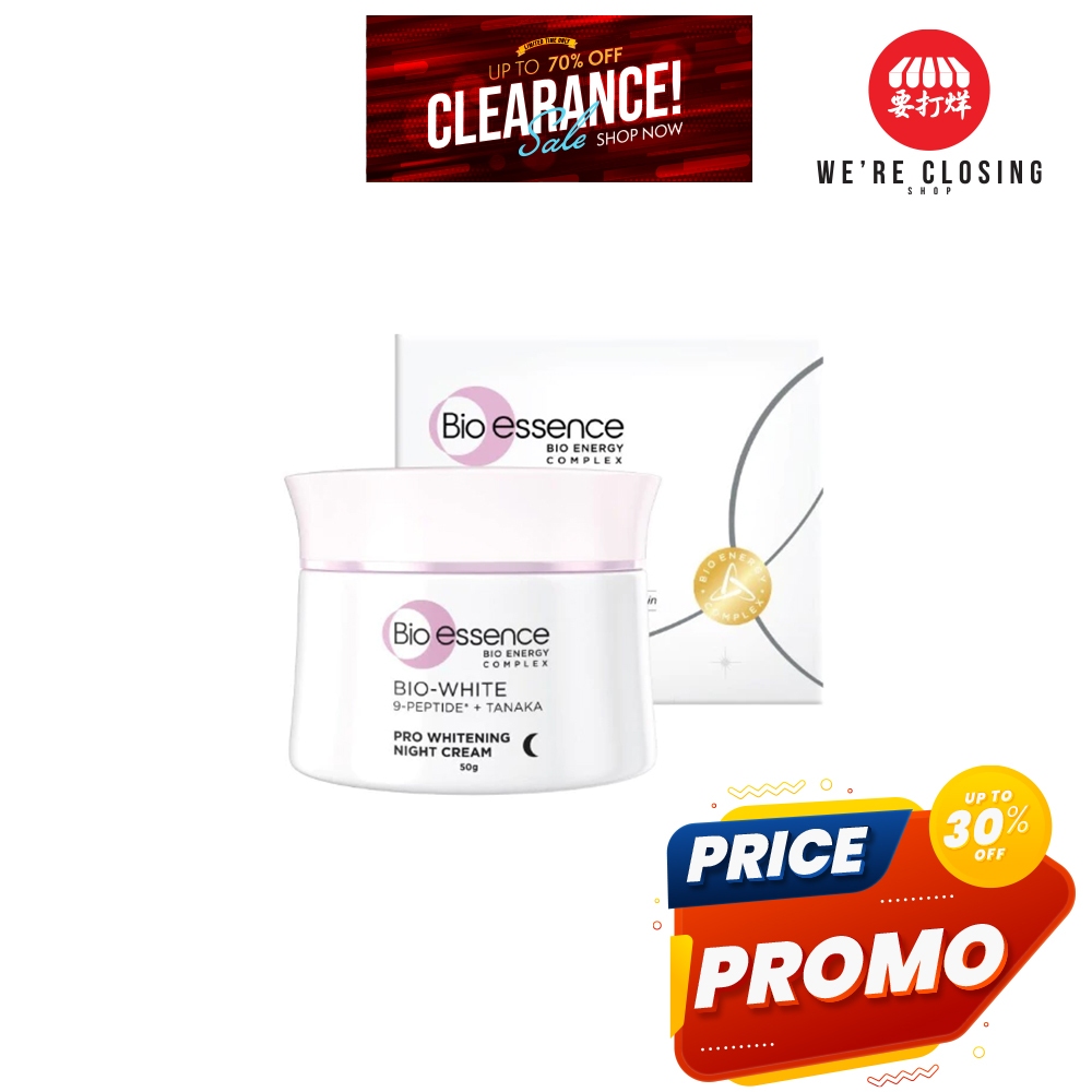 BIO-ESSENCE Bio-White Pro Whitening Night Cream 50g | Shopee Malaysia