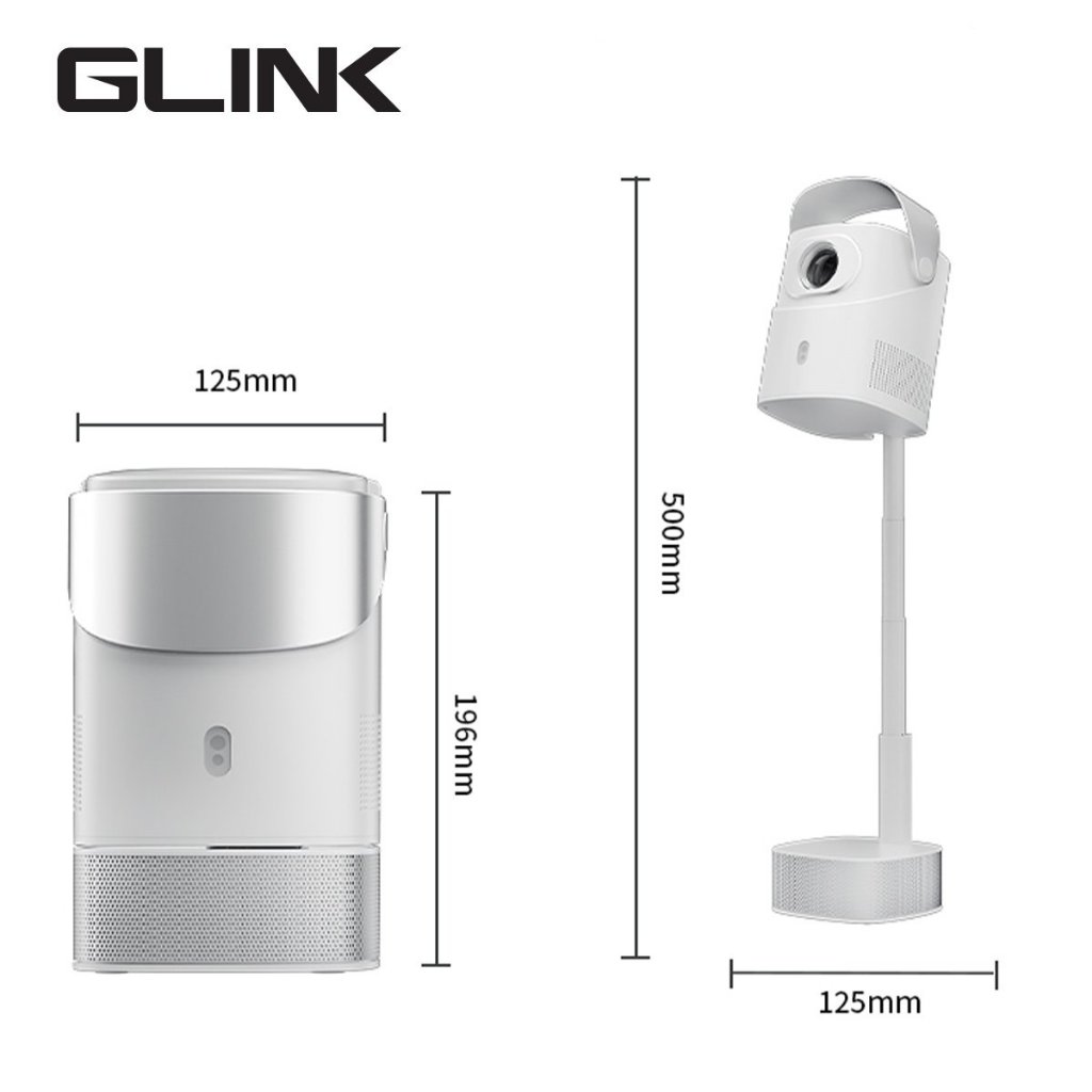 GLINK-PORTABLE ANDROID 13 MINI 4K PROJECTOR WITH REMOTE CONTROL SUP UP ...