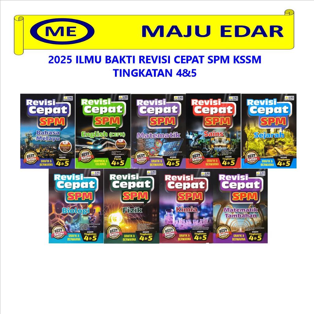 2025 ILMU BAKTI REVISI CEPAT SPM TINGKATAN 4&5 BAHASA MELAYU ENGLISH ...