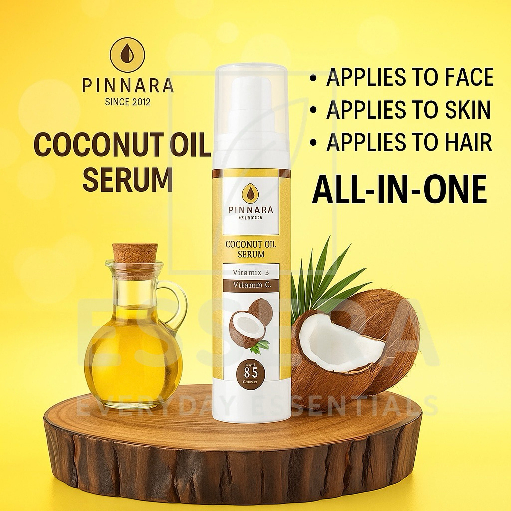 Pinnara Coconut Oil Serum 85ml Vitamin C & E | Shopee Malaysia