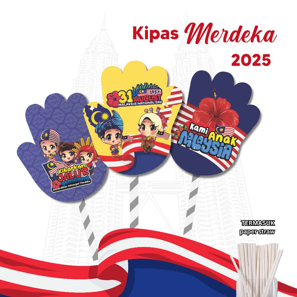 Kipas DIY Merdeka 2025 | Independence Day DIY Fan | Shopee Malaysia