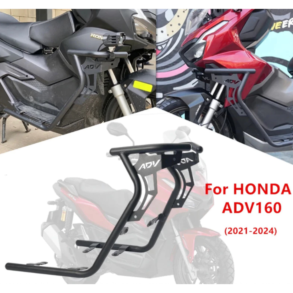 Honda ADV160 ADV 160 Side Crash Bar Frame Guard Protector Bumper Engine Guard | Shopee Malaysia