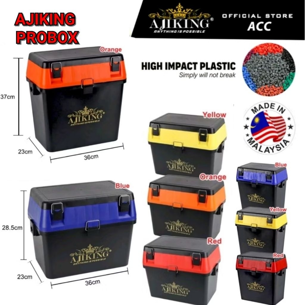 KOTAK SIMPANAN BARANGAN PANCING JENAMA AJIKING PROBOX TACKLE BOX ...