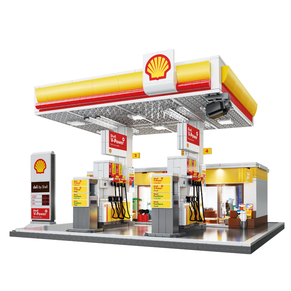 Shell Retail Station Creator Expert Building Block Brick (1309 PCS ...