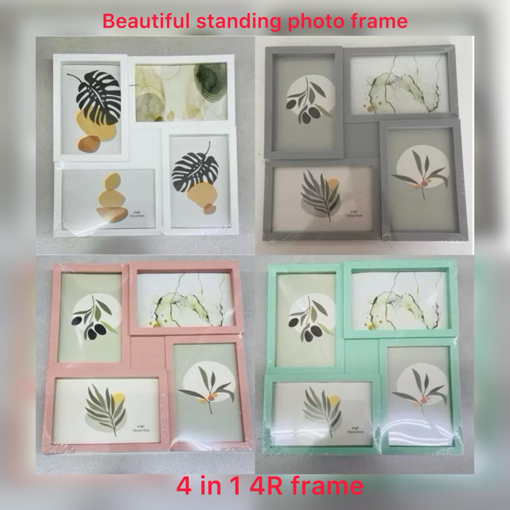 4IN1 4R / A4 Size Standing Photo Frame Colored Edge Model Design ...