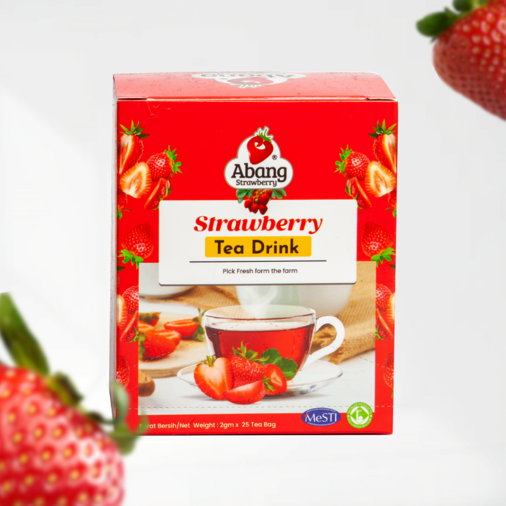 TEH STRAWBERI ORIGINAL CAMERON HIGHLAND BY ABANG STRAWBERRY (25 UNCANG ...