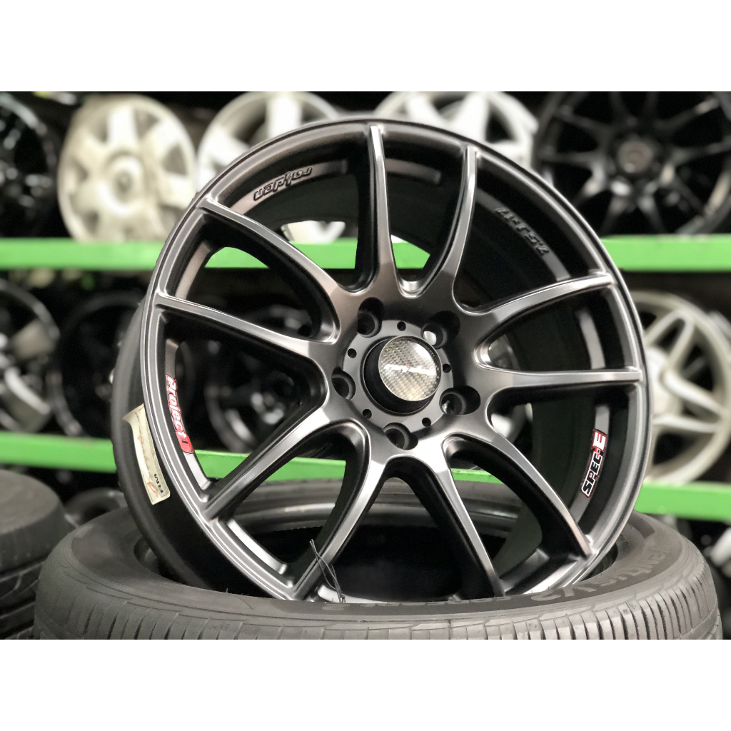 NEW 17X7.5J Lenso Project D Spec E Rim 5X114.3 Black for Civic Swift Sport ZC33S Elantra Camry ...