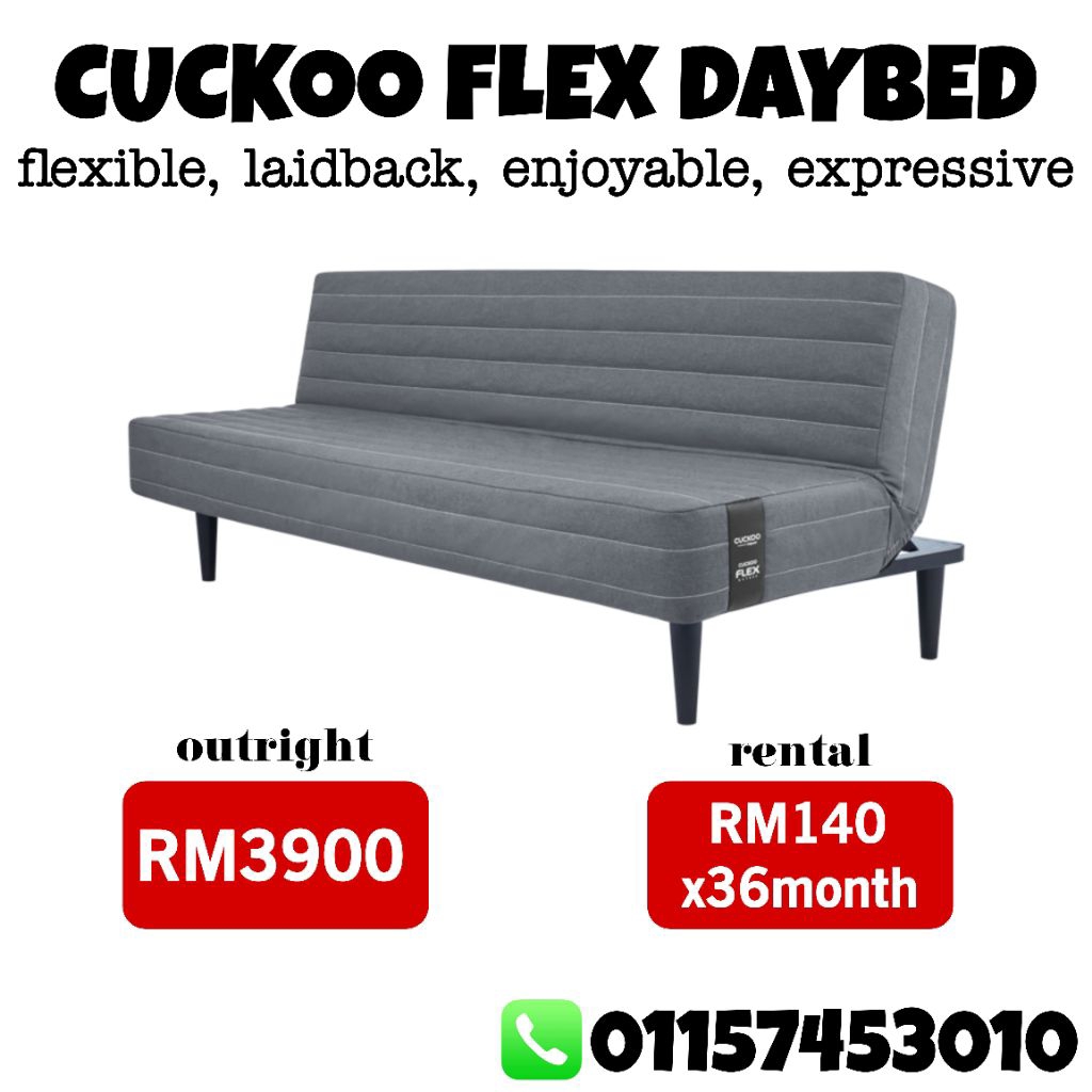 Cuckoo Flex Daybed | Free Delivery | Free Installation | Shopee Malaysia