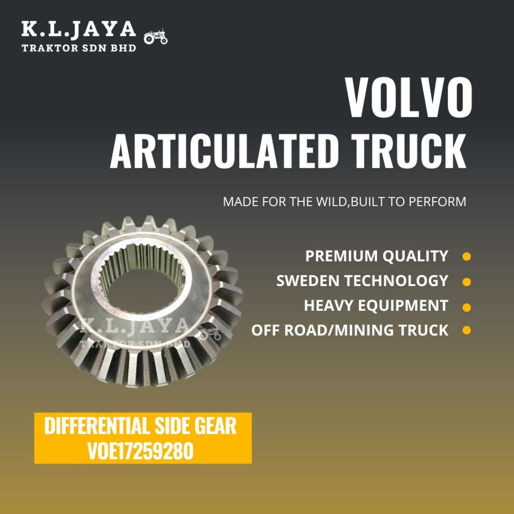 VOLVO ARTICULATED DIFFERENTIAL SIDE GEAR VOE17259280 [VOLVO ...