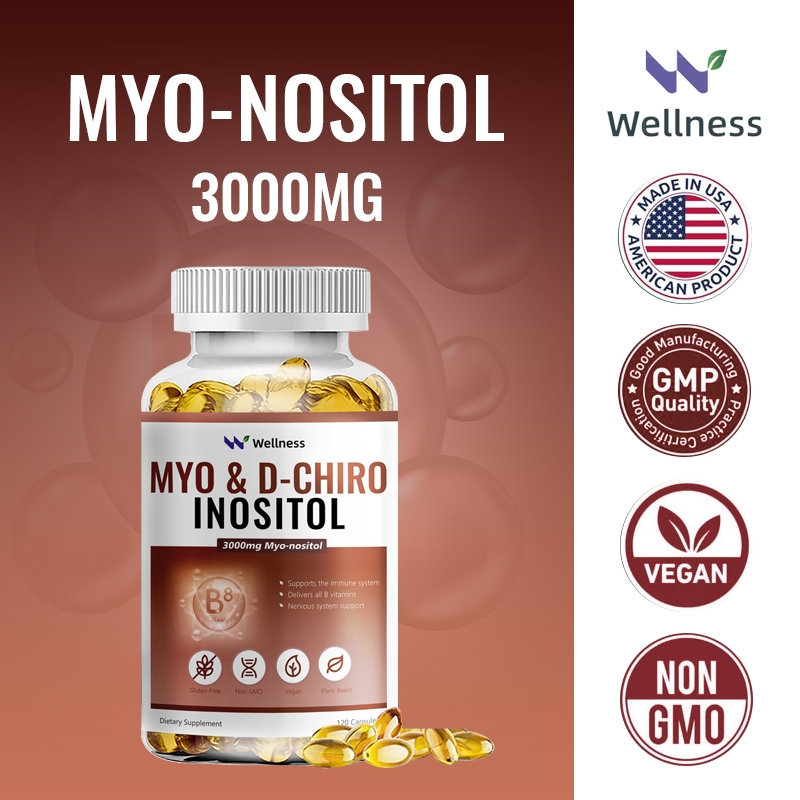 Wellness Myo-Inositol&D-Chiro Inositol Capsule with Folate Supports ...