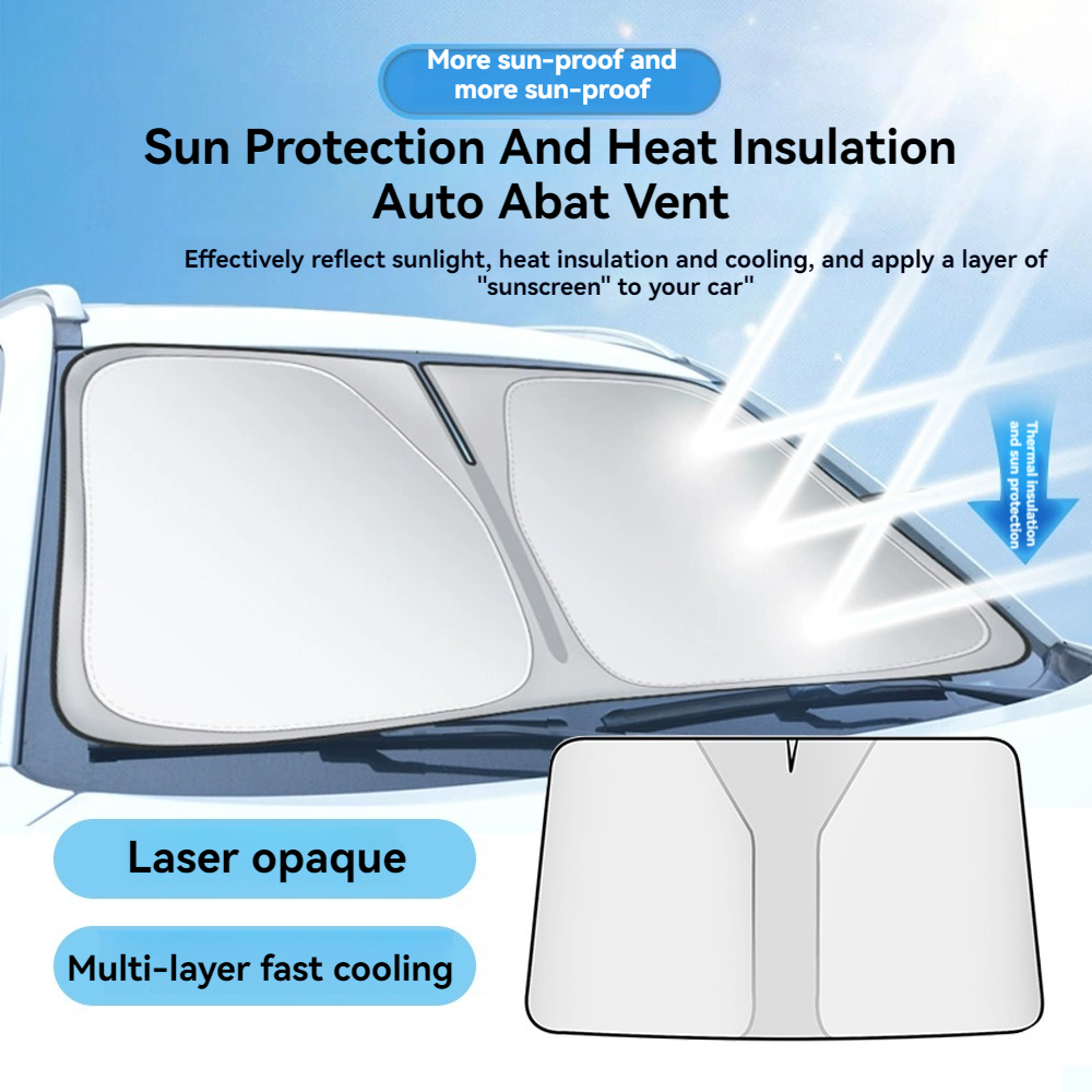 Car Sun Shade Car Sunshade Front Windshield Cover UV Protective Sun ...