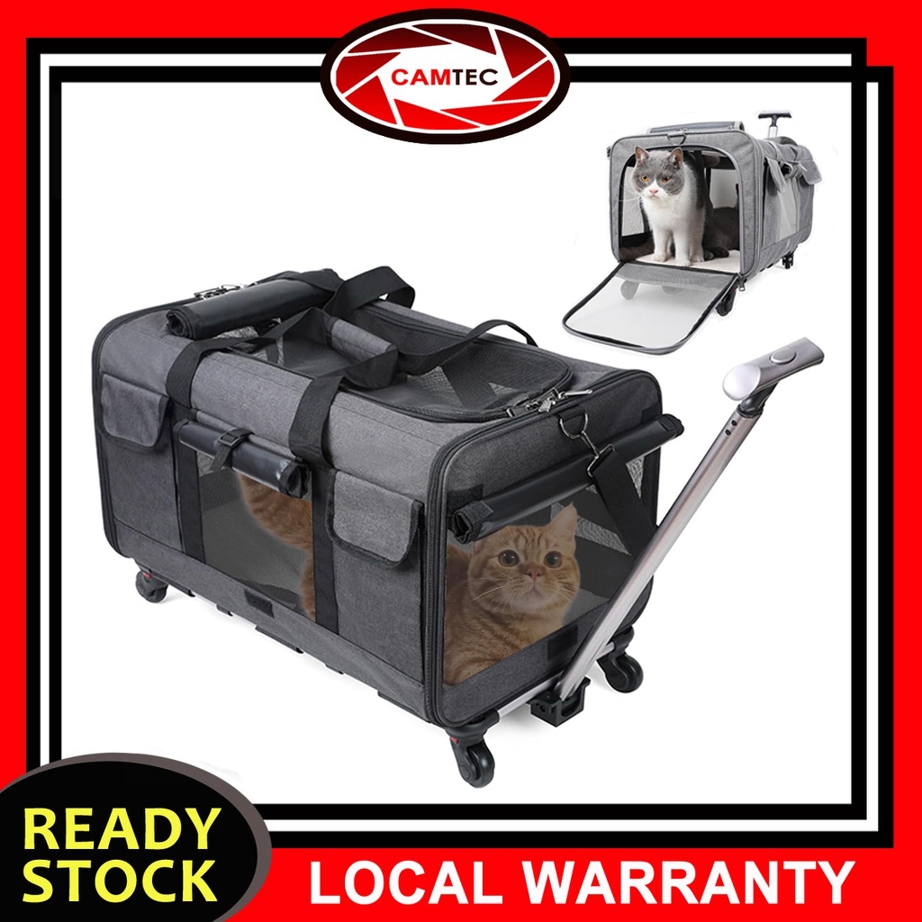 Pet Trolley Case Detachable Universal Wheel Breathable Foldable Large ...