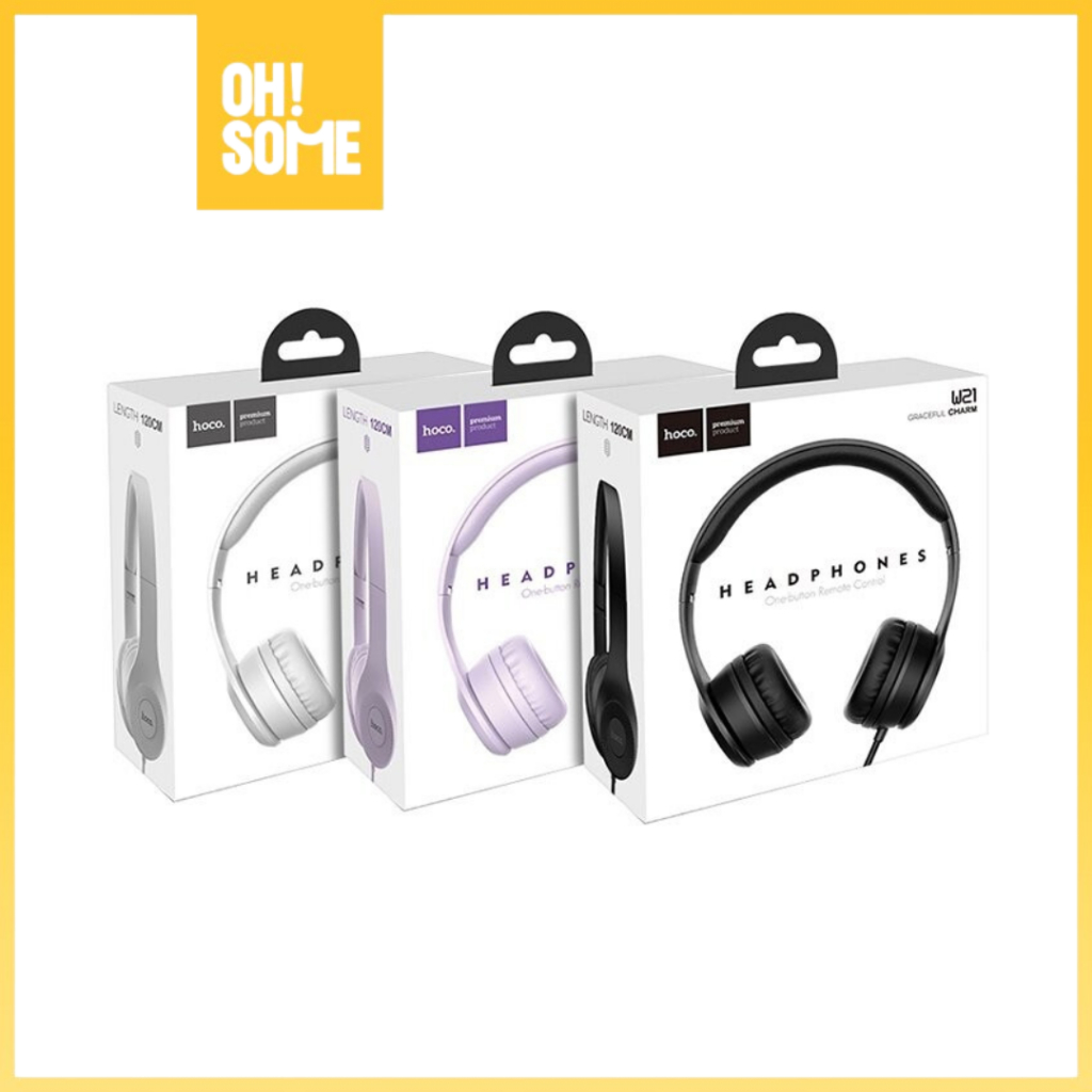 OHSOME - Hoco W21 Wired Control Headphone/ Wired Gaming Headset ...