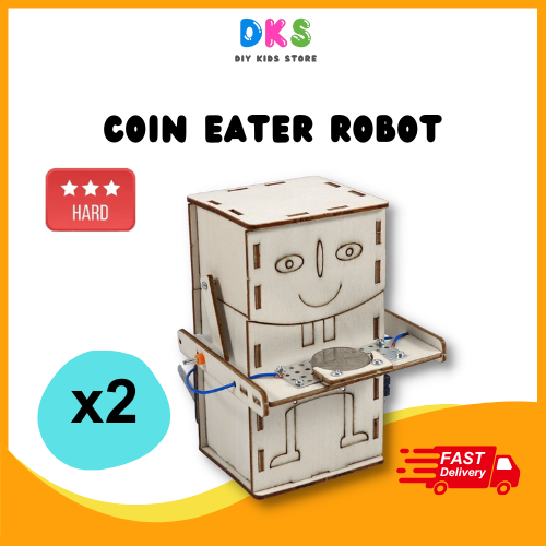 【COIN EATER ROBOT】Projek RBT DIY Kids Science STEM Education Physic ...