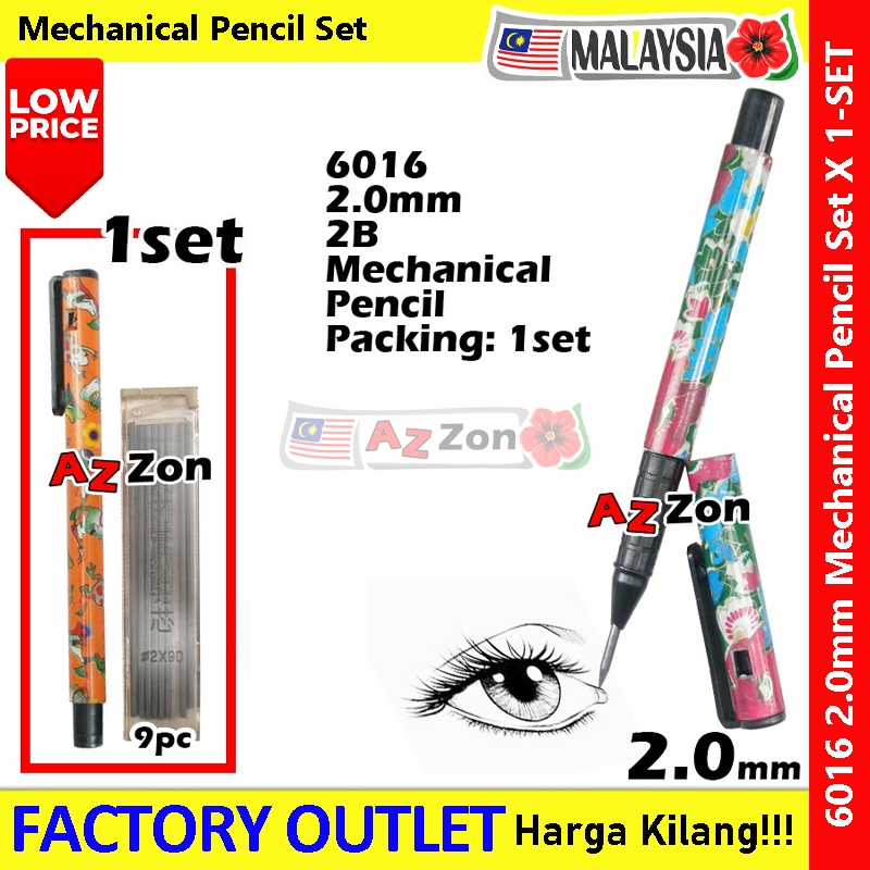 2.0mm Mechanical Pencil / Pensil Khat / Pencil Jawi / Pencil Drawing ...