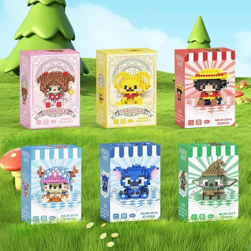 [READY STOCK] Mini Cartoon Pixel Building Blocks Set | 6 Cute Designs ...