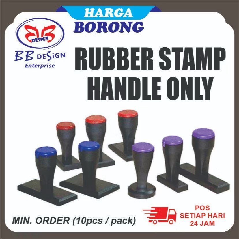 HANDLE ONLY : NORMAL RUBBER STAMP HANDLE PEMEGANG COP SAHAJA (FASH ...