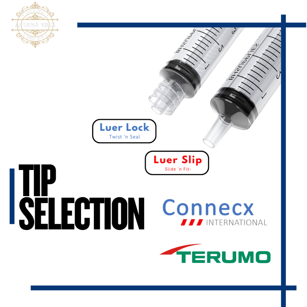 Picagari Disposable Syringe Without Needle Luer Slip/Luer Lock, 1ml, 3ml, 5ml, 10ml, 20ml ...