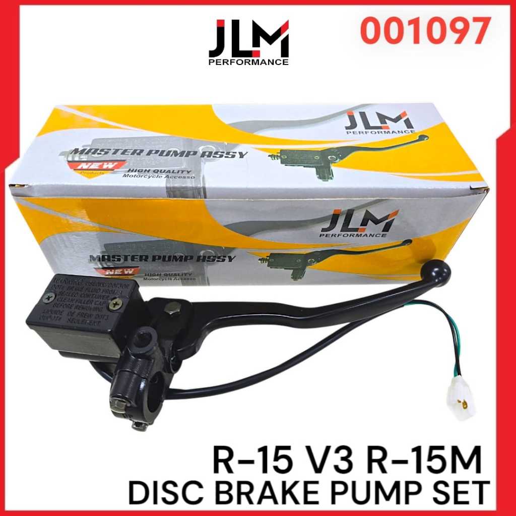 JLM YAMAHA R15 V3 FRONT DISC BRAKE MASTER PUMP & LEVER DEPAN YZF-R15 ...