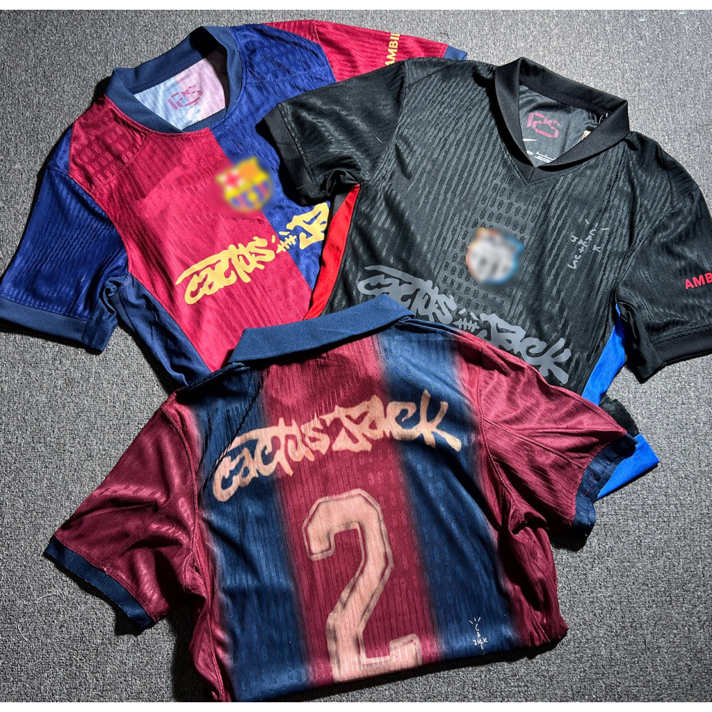 *Player Issue* Travis Scott Jersey Barcelona Jersi Travis Scott Barca ...