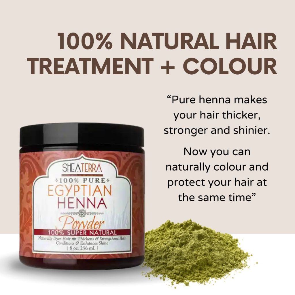 Natural 100% Pure Egyptian Henna Powder 236g | Shopee Malaysia