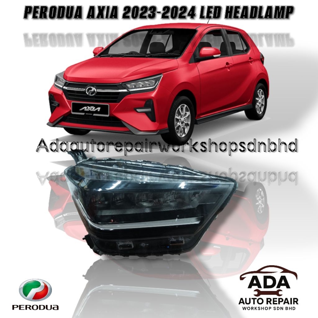PERODUA AXIA 2024 D74A FACELIFT LED HEADLAMP ORIGINAL USED 100℅💯 ...