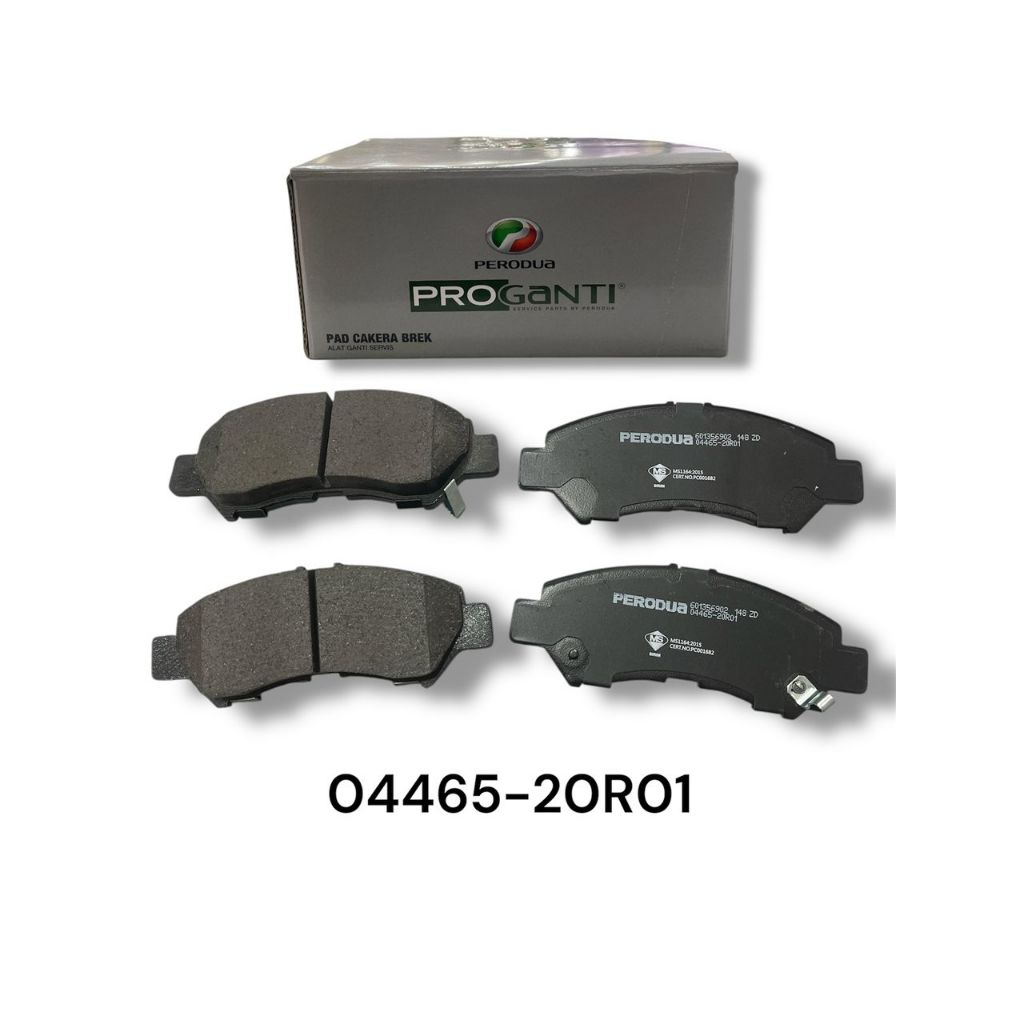 PERODUA ORIGINAL FRONT DISC PAD FOR MYVI D20N (GEN3) (04465-20R01 ...