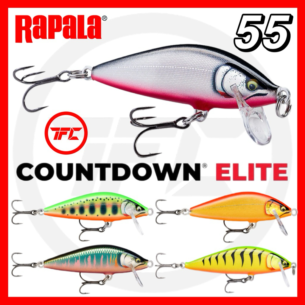RAPALA Countdown Elite 55 CDE55 Lure Bait Sinking 5.5cm | Shopee Malaysia