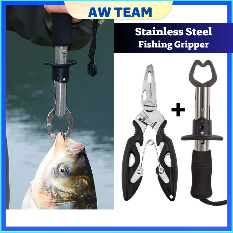 Stainless Steel Compact Fishing Grip Playar Pancing Ikan Grip Alat ...