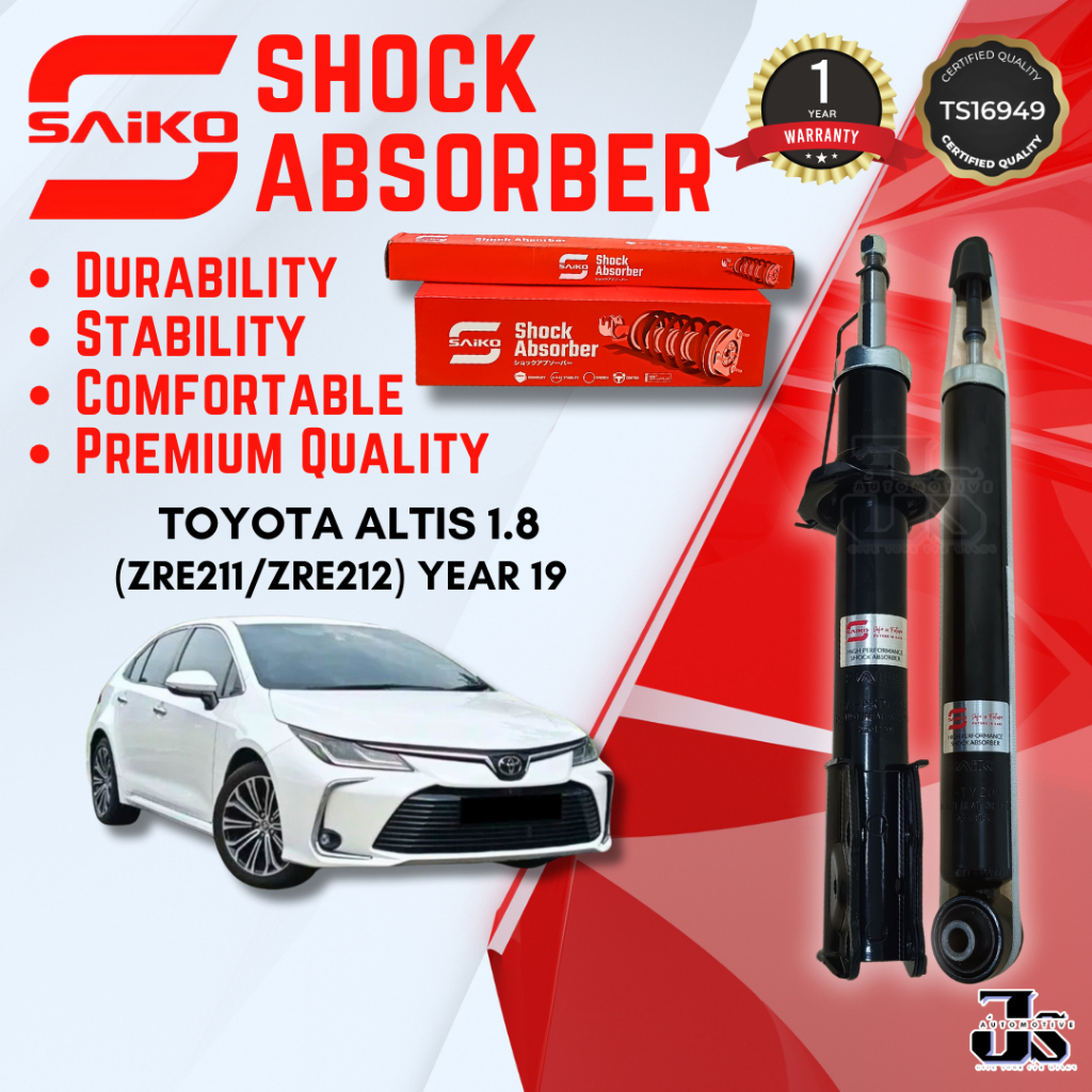 SAIKO ORIGINAL TOYOTA ALTIS 1.8 ZRE211 ZRE212- Shock Absorber FRONT ...