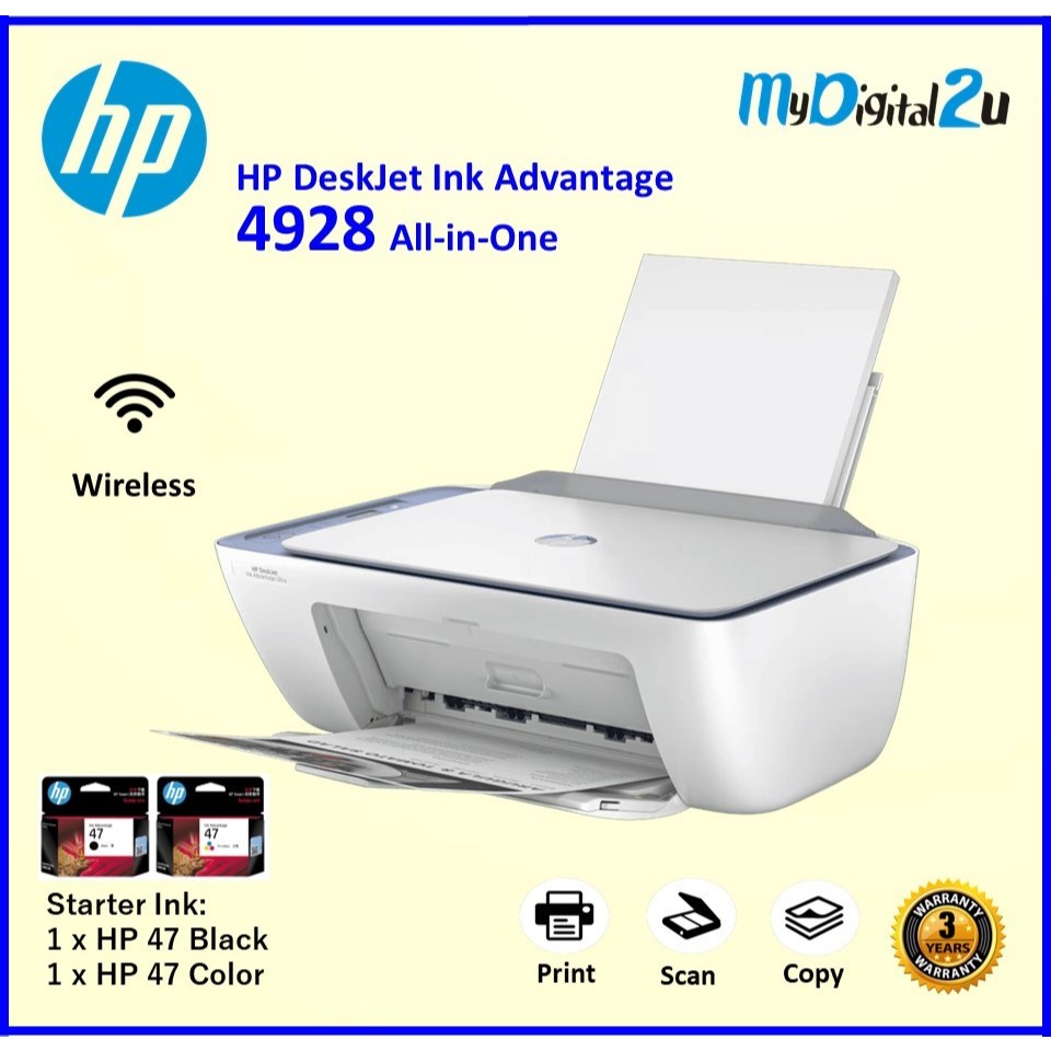 HP DeskJet Ink Advantage Ultra 4928 All-in-One Wireless Printer ...