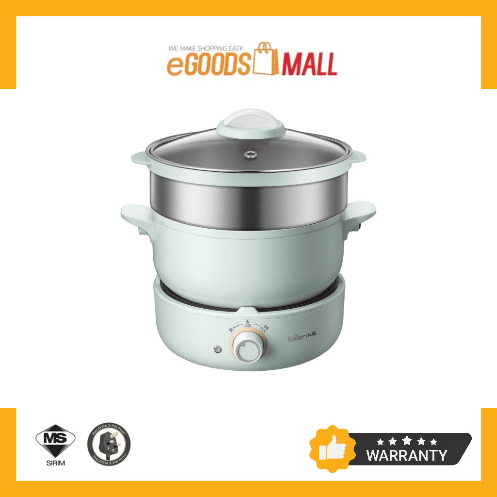 Bear BMC-G25L Electric Hot Pot Electric Boiling Pot Dormitory Electric Hot Household Multi ...