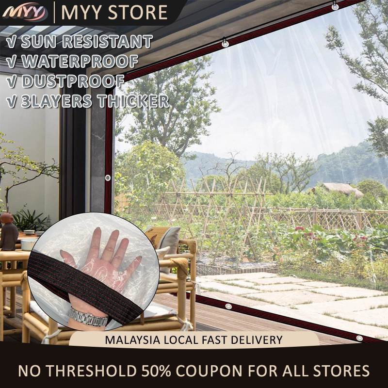 Plastic PE Film Transparent Rainproof Shade Cloth Tarpaulin Garden ...