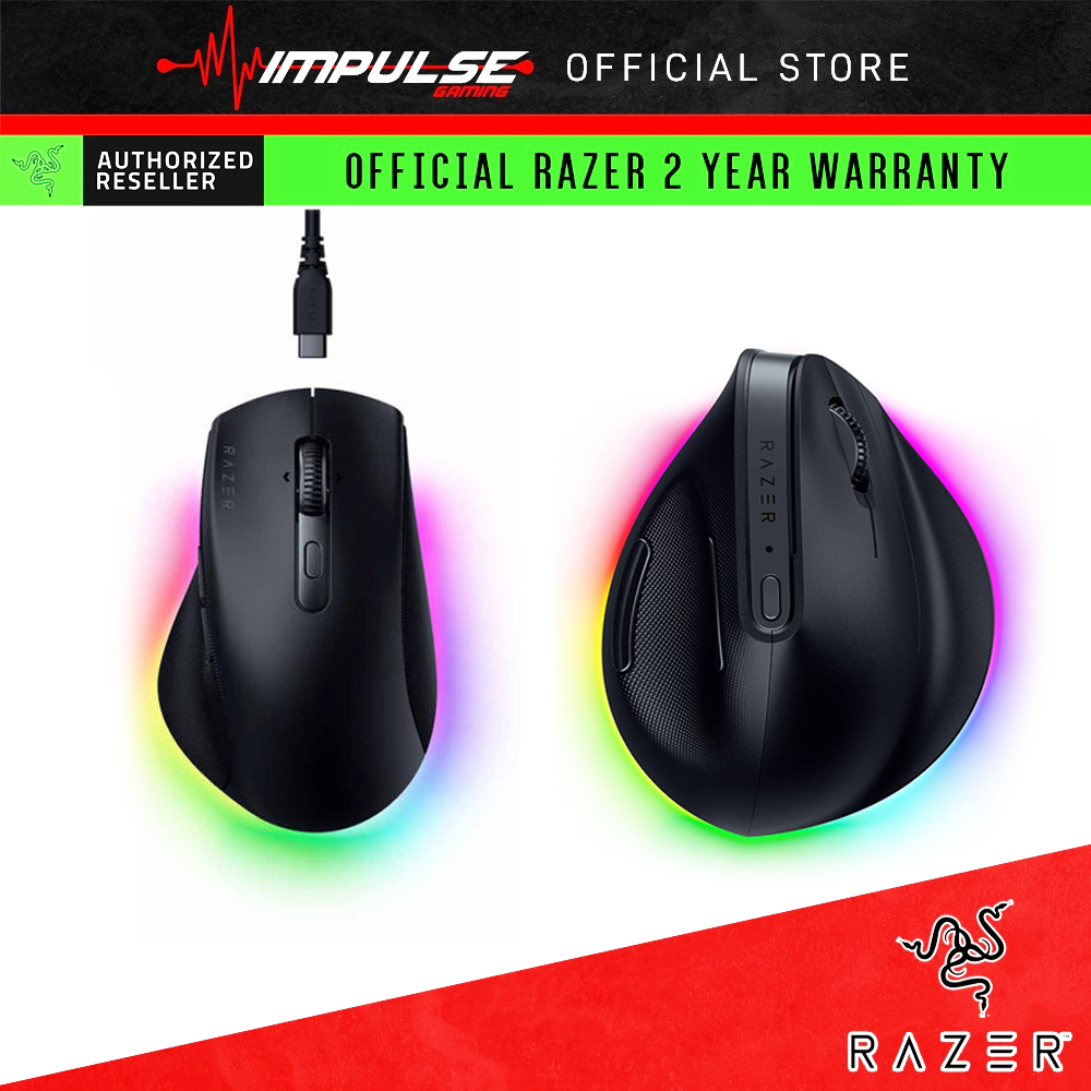 Razer Pro Click V2 Wireless Mouse, Multi-Device Connectivity via 2.4GHz, BT, or USB C Wired Mode ...