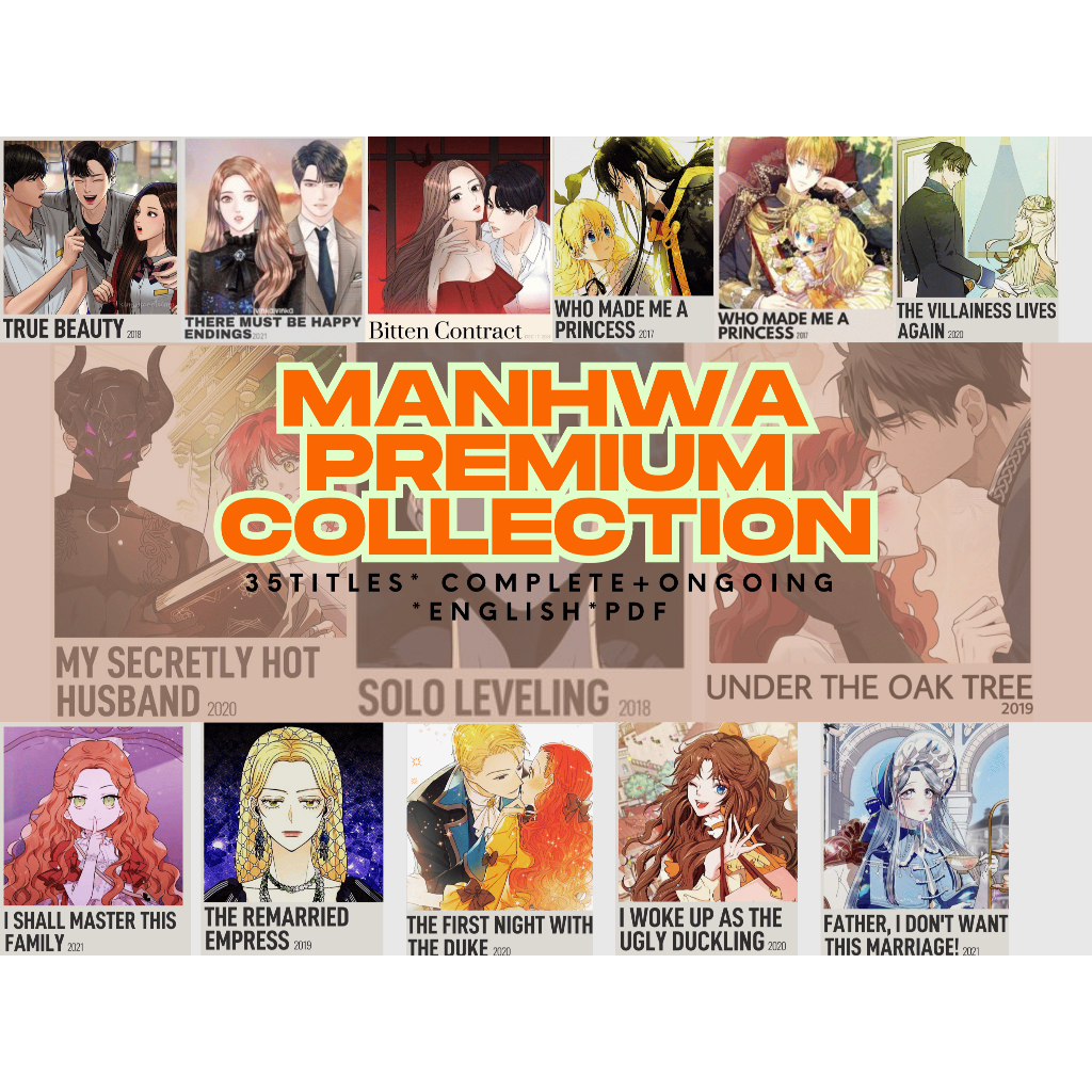 Premium Manhwa Collection | Digital Comic Set | Korean Webtoon eBooks ...