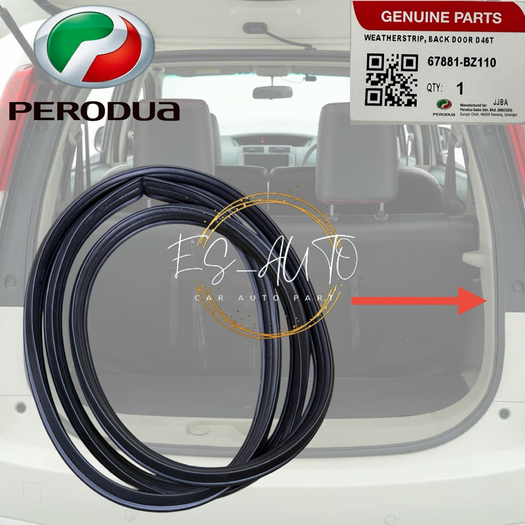 *Original Perodua Alza 2009-2022 Rear Bonnet Boot Rubber/ Belakang ...