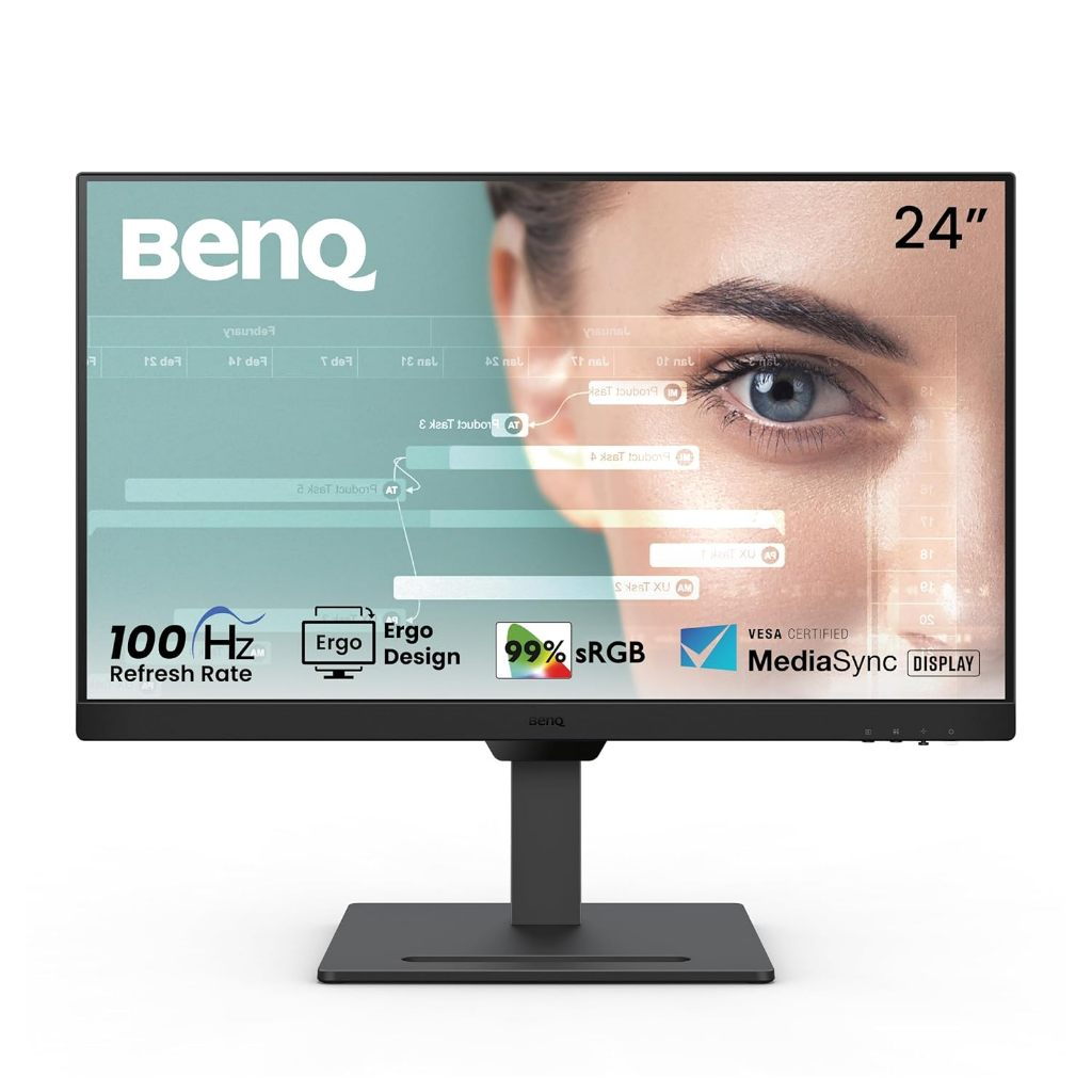 # BenQ GW2490T Eye-Care Monitor With Ergo Design - FHD, IPS, 100Hz, 5ms ...