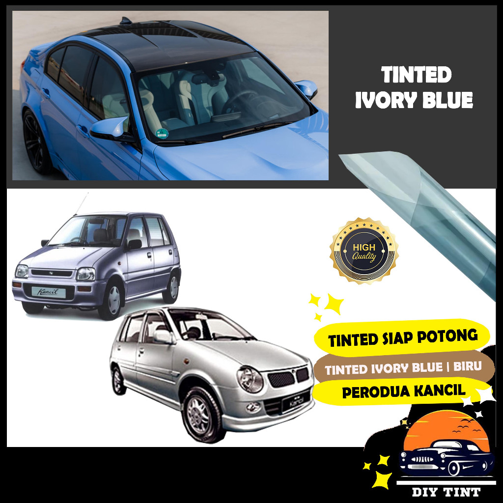 Perodua Kancil _TINTED IVORY BLUE/BIRU Tinted/Tinted Kereta/Car Window ...