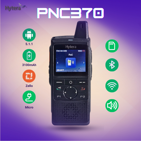 Hytera PNC370 Worldwide Walkie Talkie Network Push-to-Talk Over Cellular Audio | Shopee Malaysia