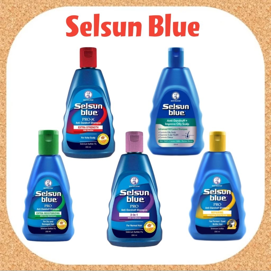 Selsun Blue Shampoo 120ml/200ml (Extra Moisturizing / Treatment 2in1 ...